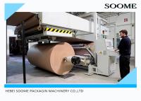 China Single Face Corrugated Cardboard Production Line 2200mm Working Width 1500mm Paper Mill Dia for sale