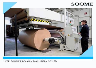 China Single Face Corrugated Cardboard Production Line 2200mm Working Width 1500mm Paper Mill Dia for sale