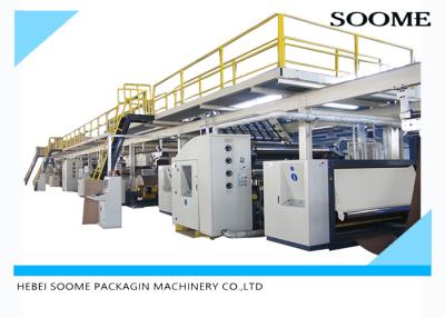 China Corrugated Cardboard Production Line Single Facer 1800mm Width 200m/min Speed for sale