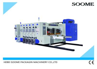 China 2600mm 4 Colors Flexo Printing Slotting Machine Automatic Feeder 150pcs/min for sale