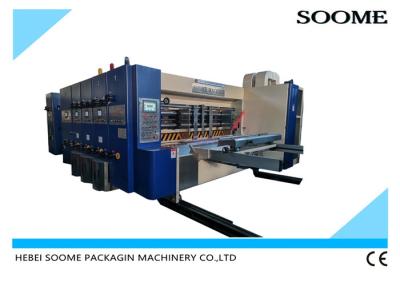 China PLC Controlled Carton Printing Slotting Die Cutting Machine 2600mm 120pcs/min for sale