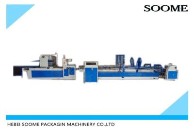 China Full Auto Corrugated Paperboard Folder Gluer Machine 120m/min 2200mm Max Paper Size for sale