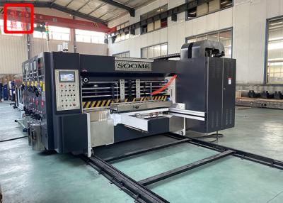 China 300x2300mm Small Flexo Printing Slotting Die Cutting Machine for Mini Box 150 Sheets/Min for sale