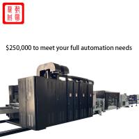 China Computer Controlled Cardboard Flexo Printer Slotter Line 2500x1200mm 160pcs/min for sale