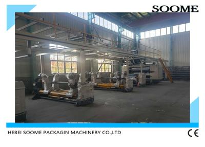 China 7 Ply 2200mm 400kw Corrugated Cardboard Production Line Second Hand High Speed for sale