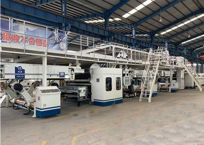 China 5 Ply 1800mm 250m/Min Corrugated Board Production Line for B2B Export for sale