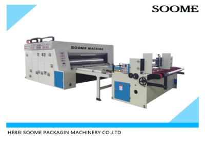 China Paperboard 60pcs/Min 2 Colour Flexo Printing Machine With Slotter for sale