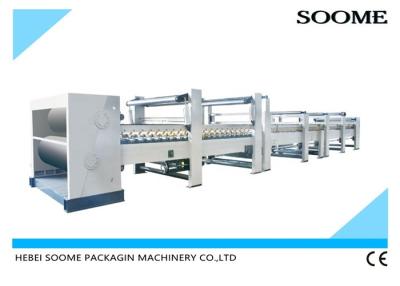 China Double Facer Hot Plate Corrugated Cardboard Production Line 1600mm 150m/min for sale