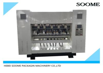 China Electric Adjust Inline Rotary Thin Blade Slitter Scorer Machine For Corrugated Board for sale