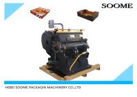 China ML750 Pizza Corrugated Box Slotting Creasing Die Cutting Machine 750x520mm 25 Strokes/min for sale