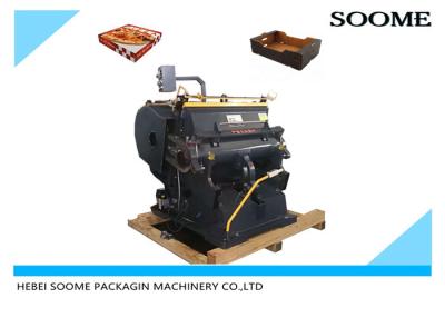 China ML750 Pizza Corrugated Box Slotting Creasing Die Cutting Machine 750x520mm 25 Strokes/min for sale