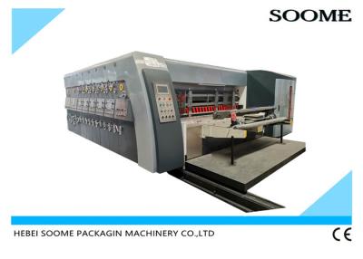 China 4 Color Flexo Printer Slotter Die Cutter Machine 900x1800mm CE Certified for sale