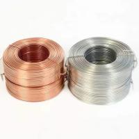 China Copper Galvanized Flat Stitching Wire 17# 0.8mm x 2.05mm for Corrugated Box for sale