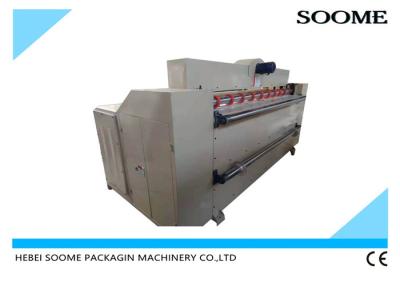 China 220V Automatic Corrugation Machine Slitter Cutter Single Corrugated Rewinding 1800mm for sale