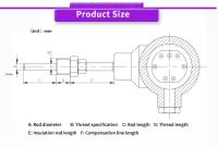 China Customizable UNIVO UBW200Y Thermocouple Temperature Sensor with 0-20mA Output Signal for sale