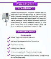 China DC 24V 22V-26V Powered UBWH-DY UNIVO Explosion-proof Temperature Humidity Transmitter for Industrial for sale