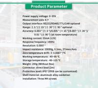 China Industrial Grade UNIVO UBIS-526Y Dual Axis Inclinometer for Accurate X-Y Measurements for sale