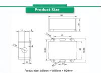 China X-Y Measurement Axis High Precision Inclination Sensor UNIVO UBIS-826Y for Industrial for sale
