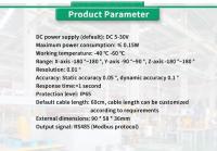 China High Precision Horizontal Induction Control with UNIVO UBIS-63Y RS485 Inclination Sensor for sale