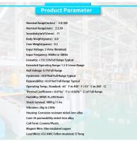 China Industrial Grade UNIVO UBMD-375-100Y AC Range 2.5mm Miniature Motion Position Sensor LVDT for sale