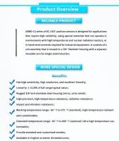 China UNIVO UBMD-12Y High Precision LVDT Displacement Sensor for High Sensitivity Measurement for sale