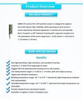 China High Precision 24VDC 3Vrms Power LVDT Sensor for Micro Displacement Control System for sale