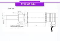 China High precision range probe with customized temperature transmitter sensors for sale