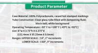 China Industrial Grade Rieker 2056Y Glass Tube Inclinometer with 60 Degree Precision Angle for sale