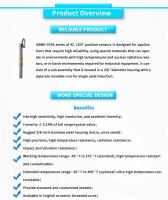 China UNIVO Industrial Free Core AC/DC Power High-Temperature High-Voltage LVDT UBMD-375AY for sale