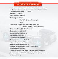 China Pressure Sensor UNIVO UBST-20HTY Customize Energy 4-20mA 1-5V 0.5-4.5VDC Transmitter for sale
