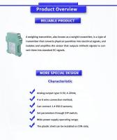 China Industrial Grade UNIVO UBTM300Y Signal Amplifier and Conditioner for Weighing Sensors for sale