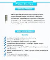 China High Precision 24VDC UNIVO UBMD-375Y LVDT Micro Displacement Sensor for Motion Position for sale