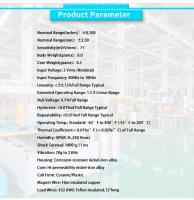 China Industrial Grade UNIVO UBMD-375-100Y Miniature High Temperature AC Range 0.375 inch LVDT for sale
