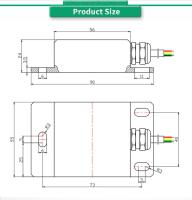 China X Y Z Measurement UBTA-PLY RS422 Dual Axis Inclinometer Sensor With ODM Support for sale