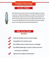 China Hydrogen Pressure Transmitters UBST-20H2Y 4-20mA 1-5V 5VDC 24VDC Power Supply for sale