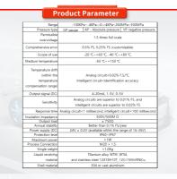 China Hydrogen Pressure Sensor UBST-100Y 0.5%F.S 0.25%F.S GP AP VG 4-20mA 1-5V 0.5-5V for sale