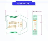 China LDM-1000Y LED Screen LVDT RVDT 4 5 6 Line Displacement Sensor Signal Conditioner for sale