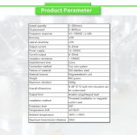 China UNIVO UBZD2000Y Rotating Machinery Vibration Sensor for Electric Motor Bearing Seats for sale