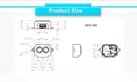 China 35mmL*21.25mmW*13.5mmH Mini Laser Ranging Sensor for Distance Measurement 0.2-8m Range for sale