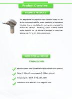 China VIBRATION SENSOR UNIVO UBZD6000 PLC/DCS for Online Monitoring of Mechanical Vibration for sale