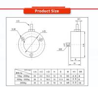 China Creep ±0.03 F S 30min Miniature Load Cells for Mechanical Arm Small Electronic Scale for sale