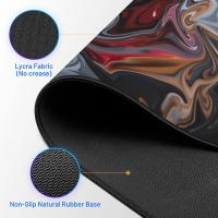 China Large Extended Desk Gamer Rubber Pad 30x70 Cartoon Abstraction Fluid Custom Mousepad for sale