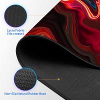 China Stock Custom Sublimation Logo XL XXL Large Computer Keyboard Liquid Deskpads Deskmats Rubber Mouse Game Mats Desk Pad Gaming Mousepad for sale