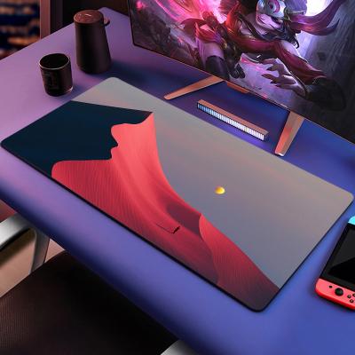 China 2/3/4/5/6mm Customizable Natural Rubber Fabric Odm Extended Deskmat Gaming Mouse Pad for sale