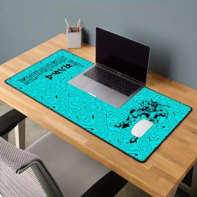 China Custom Sublimation Logo XL XXL Large Computer Keyboard Deskpads with Rubber Mouse Pad for sale