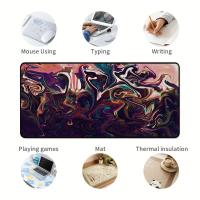 China Stock XYDAN Eco-Friendly Non-Slip Waterproof Custom Printing Fluid 40x90 Mouse Pad for sale