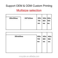 China 2/3/4/5/6mm Thickness Custom Oversize Large Keyboard Mat with White Topographic Design for sale