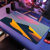 China NO Wireless Charging Custom Logo Nature Rubber XXXl Big Desk Mat for Computer Accessories for sale