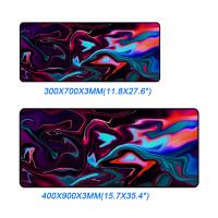 China Custom Eco-Friendly Non-Slip Waterproof Rubber Large Size Mouse Pad with Lock Edge for sale