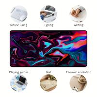 China Custom Eco-Friendly Non-Slip Waterproof Rubber Large Size Mouse Pad with Lock Edge for sale